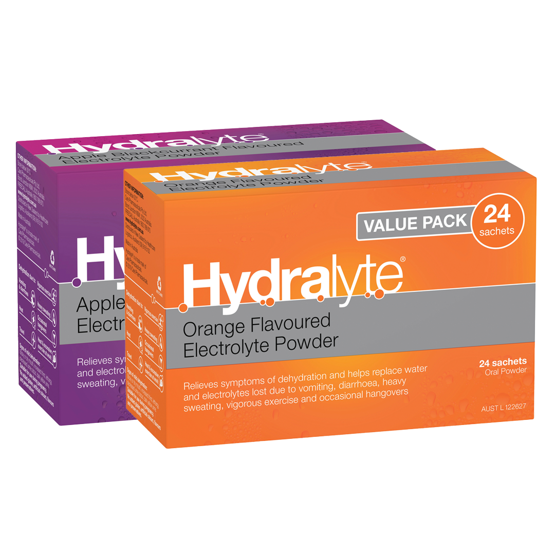 Hydralyte Electrolyte Powder Sachets – Pack of 24 (Oral Rehydration ...