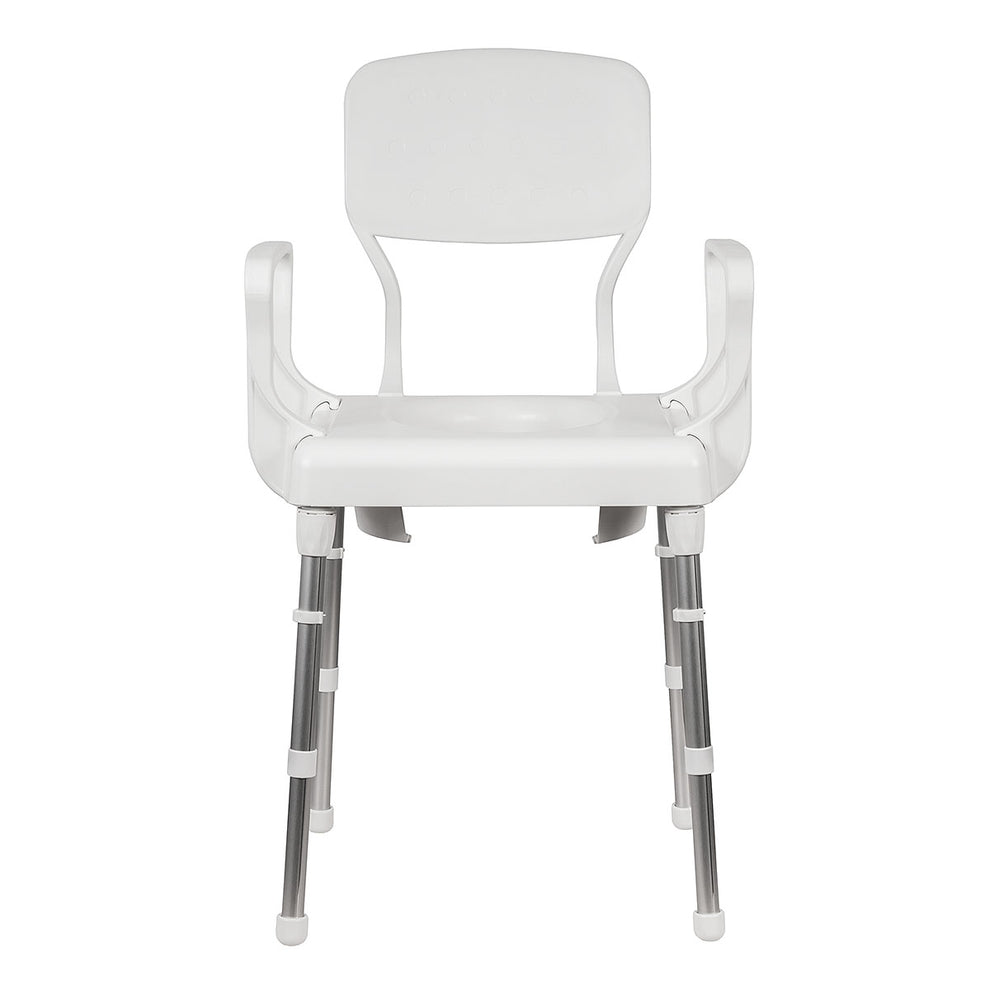 Height-Adjustable Commode Chair - Lightweight & Durable Shower and Toi ...
