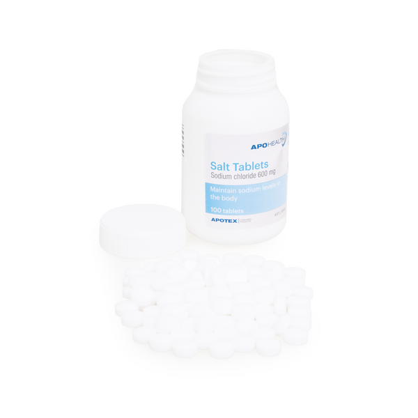 Salt Tablets 600mg 100 Pack – Hydration & Electrolyte Support – Health ...