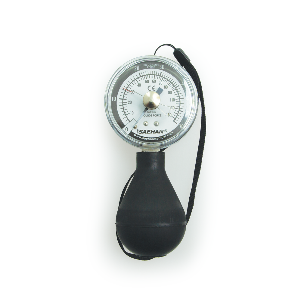 Squeeze dynamometer – pneumatic hand and finger strength gauge – Health ...