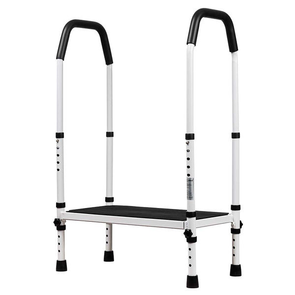 Multi-Purpose Step Up Stool with Handrails for Home, Kitchen, and Gara ...