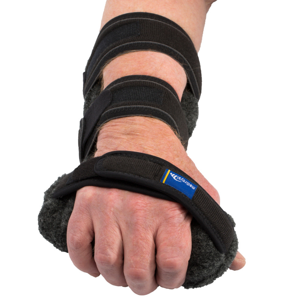 Inflatable hand splint with adjustable rigid frame support – Health ...
