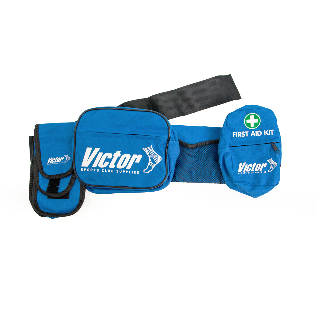 First aid bumbag with velcro – 6-pocket waist organiser – Health Wholesale