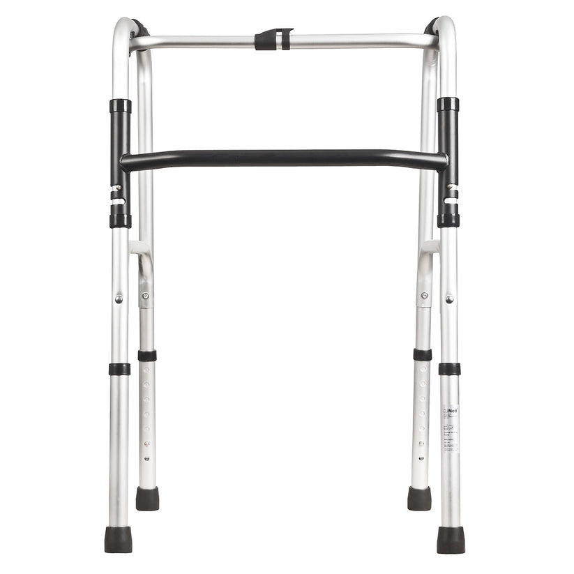 Deluxe Zimmer Folding Walking Frame - Lightweight Aluminium Mobility A ...