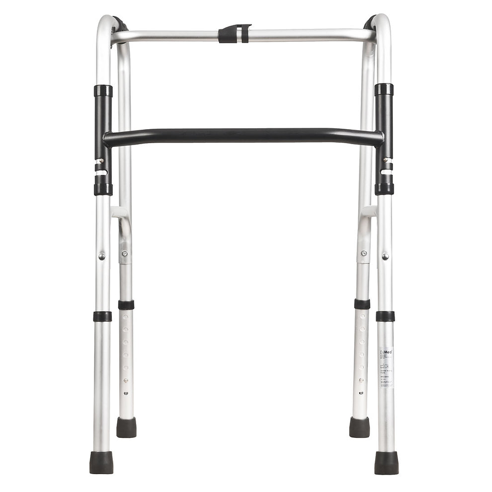 Deluxe Zimmer Folding Walking Frame - Lightweight Aluminium Mobility A ...